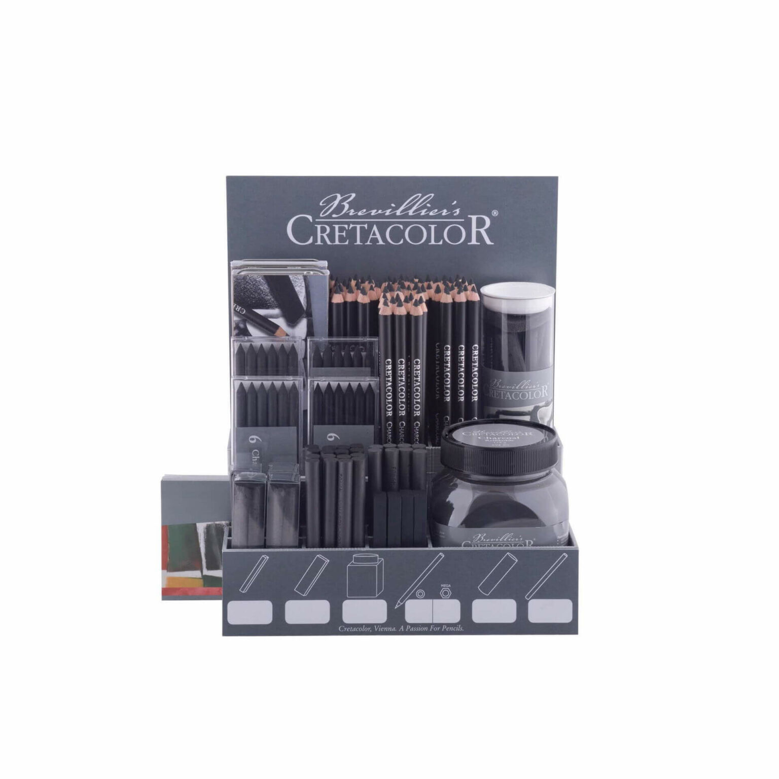 Pocket counter displays - Cretacolor