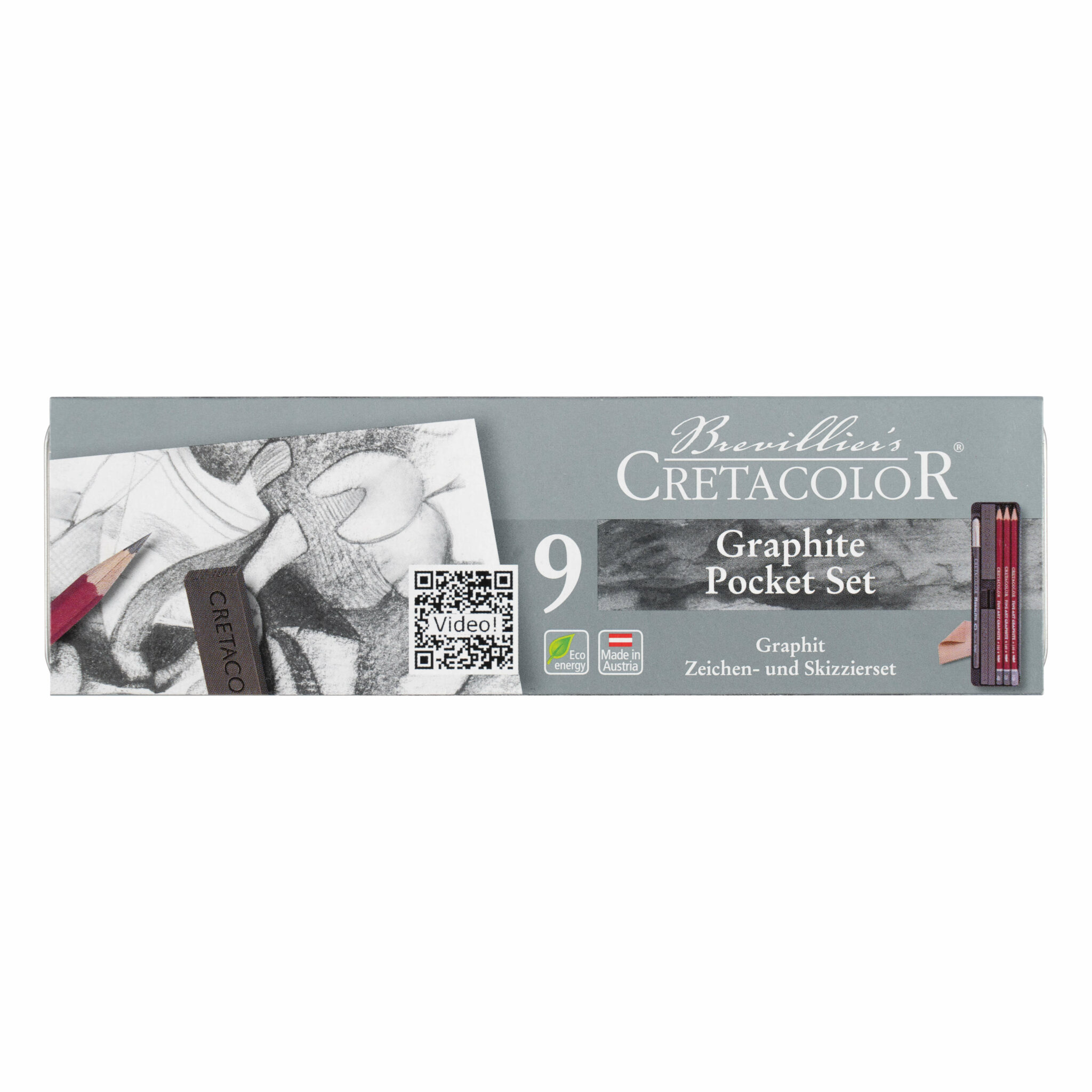 Graphite Pocket Set, 9 pieces - Cretacolor